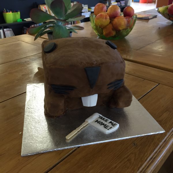 Tess's Gopher Surprise Cake!